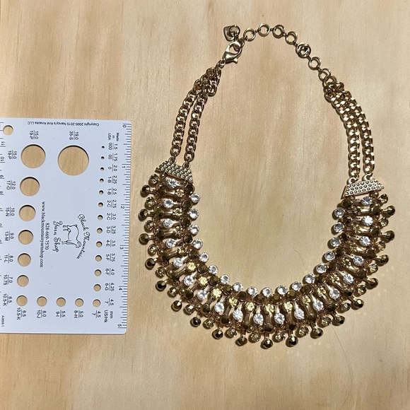 Aldo | Jewelry | Aldo Gold Tone Faux Rhinestone Statement Costume ...